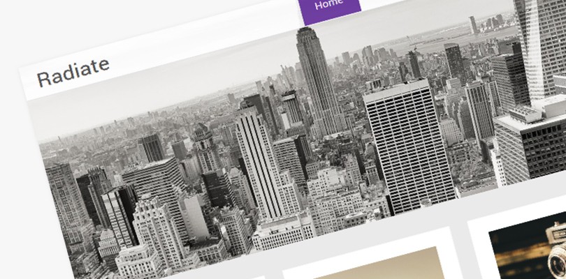 Radiate Free Wordpress Theme Looks Awesome